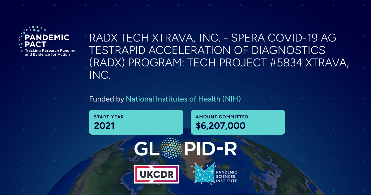 RADX TECH XTRAVA, INC. - SPERA COVID-19 AG TESTRAPID ACCELERATION OF ...